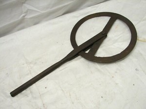 Antique Blacksmith Hand Forged Wheelwrights Traveler Wheel Tool ...