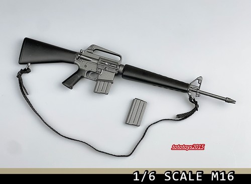 1/6 Weapon Model WWII M16 Gun Rifle Fit 12'' Soldier Action Figure Toy ...