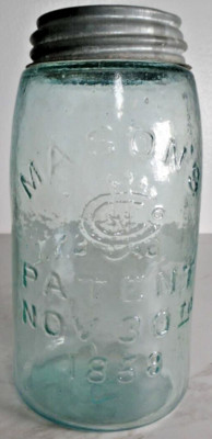 Rare MASON'S PATENT NOV. 30TH 1858 Consolidated Fruit Co. Clyde, NY ...