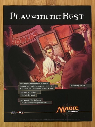 2001 Magic the Gathering Academy Trading Cards Print Ad/Poster Official ...