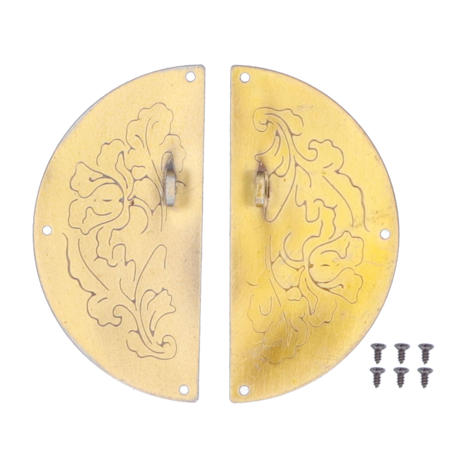 Retro Round Plate Pull Handle Cabinet Wardrobe Double Door Ring Pull ...