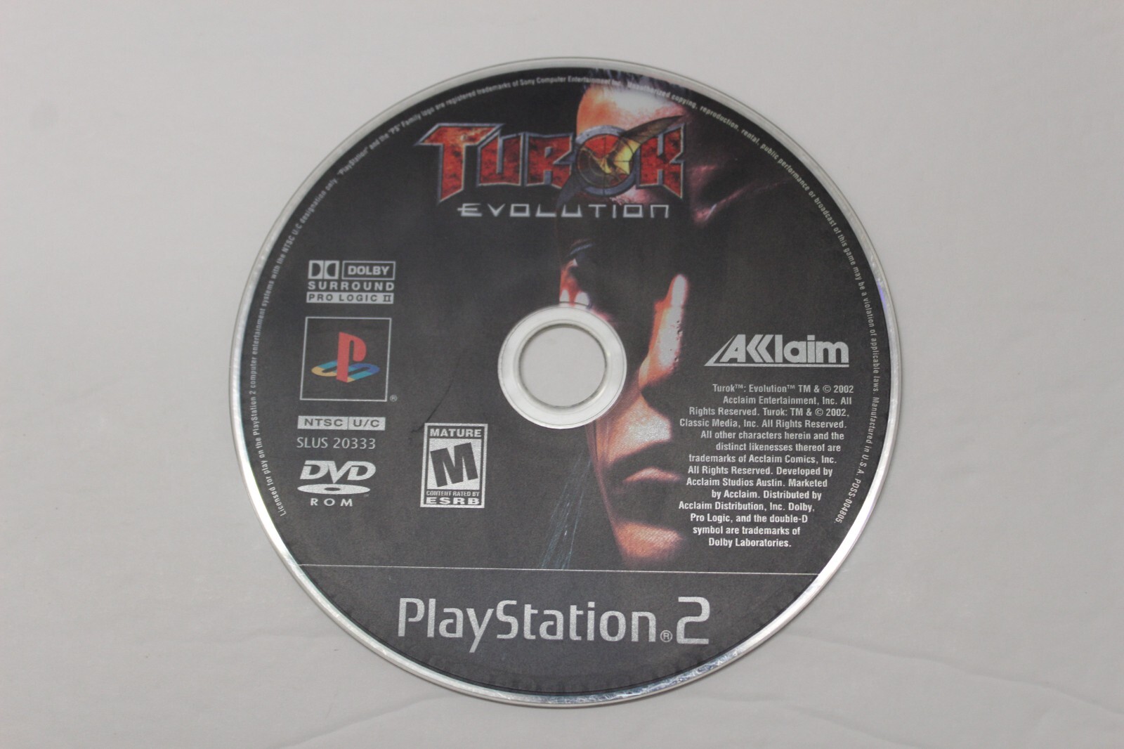 Turok Evolution Evolution (PS2, 2002) Disc Only | eBay