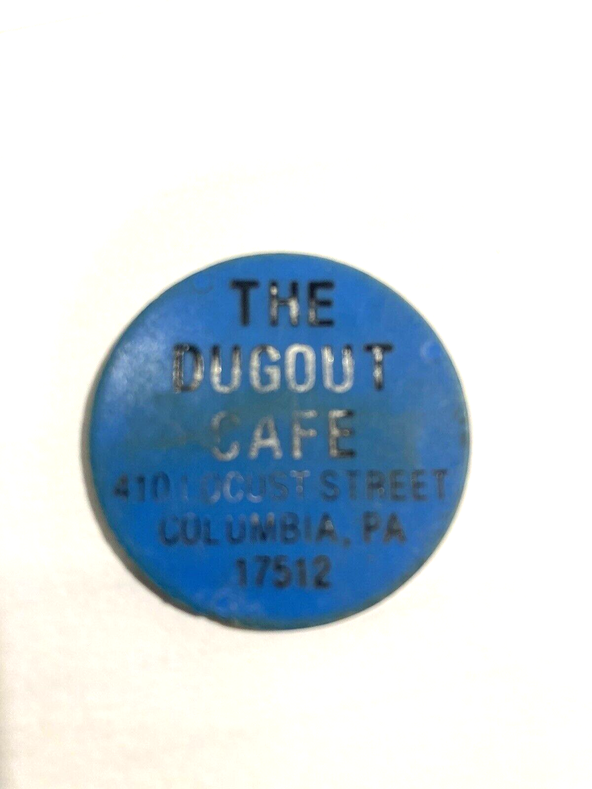THE DUGOUT CAFE - COLUMBIA PA. - BEER - VINTAGE DRINK TOKEN CHIP AD | eBay