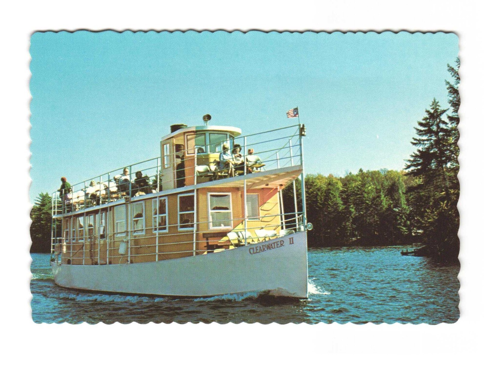 Clearwater 2 Plies the waters of Fulton chain of lakes out of Old Forge postcard | eBay