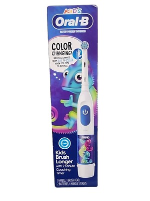 Oral-B Kid's Electric Toothbrush with 2 batteries & 4 handle Stickers ...