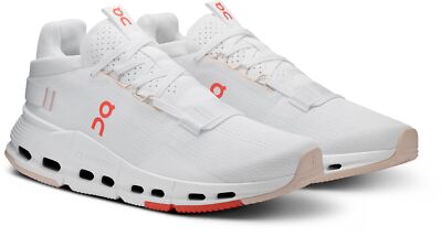NEW Men's On Brand White/Flame Red Cloud Cloudnova 2 OC Running Shoes ...