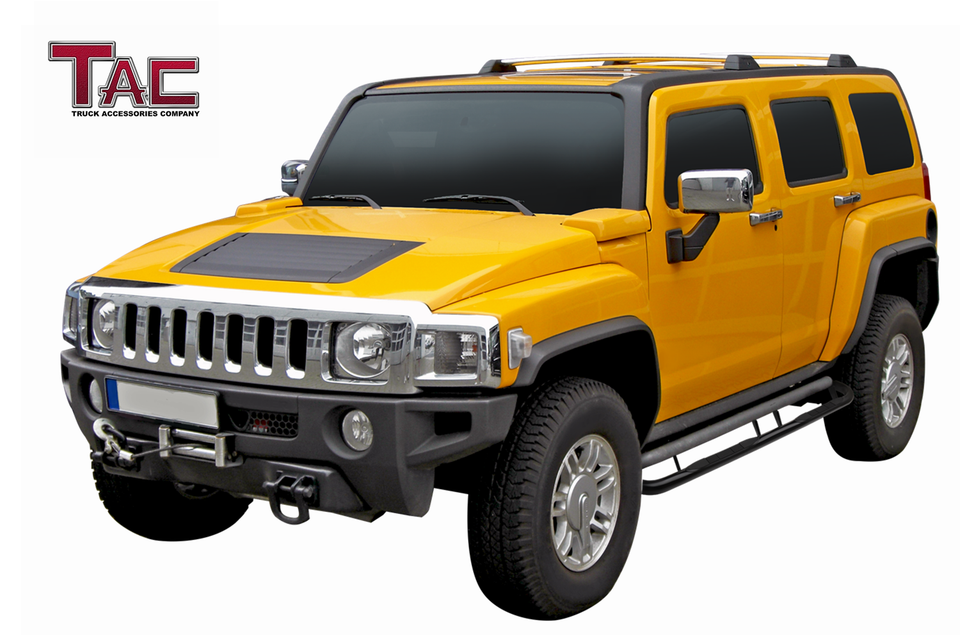 For 2003-2010 Hummer H2/SUT 3" Black Side Step Rails Nerf Bars Running ...
