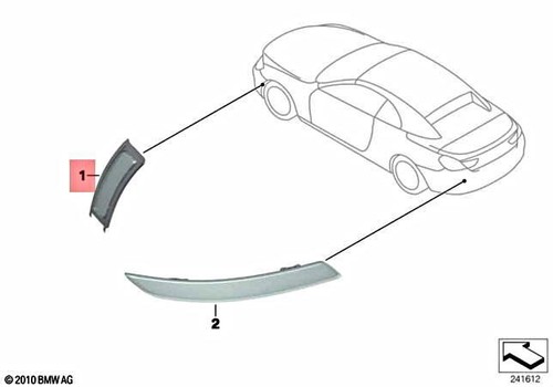 Genuine BMW F06 F06N Bumper Reflector Side Marker Left Front OEM ...