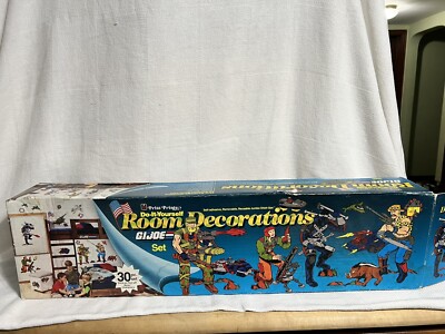 Priss Prints GI Joe Room Decorations Set Mib Stick-ups Stickers 1990 ...