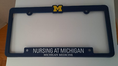 Michigan University School og Medicine Nursing Plastic Licence plate ...