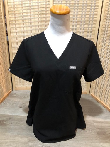 FIGS Scrubs Scrub Top Technical Collection Black Small S PO#1805 (H222 ...