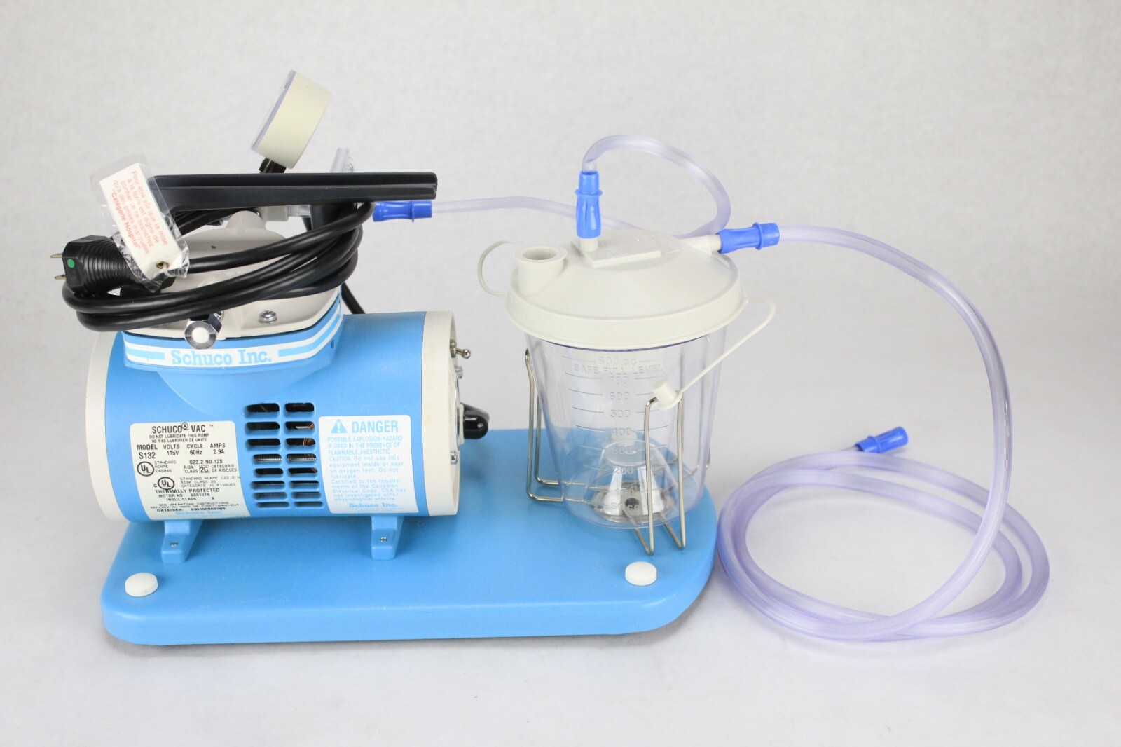Schuco Vac Model S132 Vacuum Aspirator Suction Pump 115V W/Hoses/Filter ...