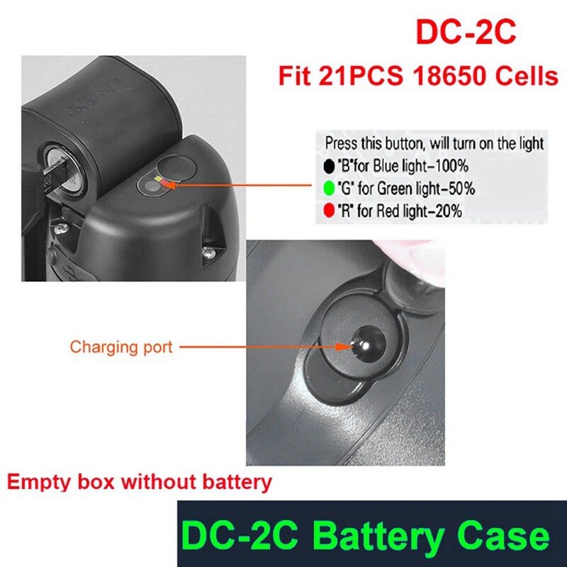 DC-2C EBike Battery Case Empty Box 10S 15A 36V BMS Fit 21PCS Cells ...