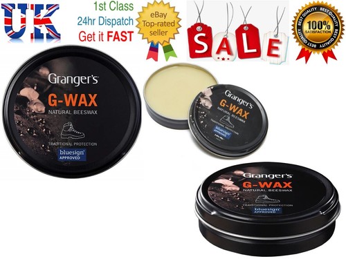 Grangers G Wax 80g Leather Shoe/Boot Waterproofer Proofer Beeswax ...