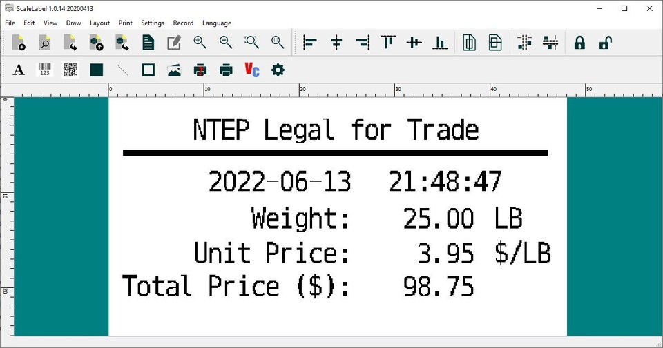 LP50 thermo label printer for price computing scales with ScaleLabel ...