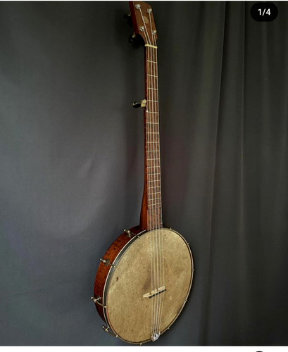 5 string banjo 12" curly & birdseye maple mint | eBay UK