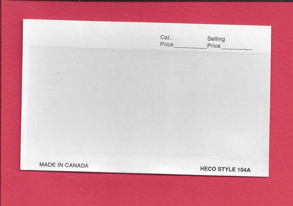 HECO or Uni-Safe 104 Dealer Cards White or Black SELECT COLOR ...
