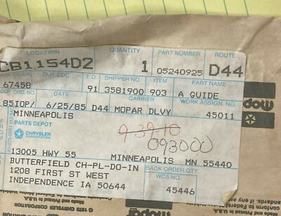 Mopar guide 5240925 | eBay