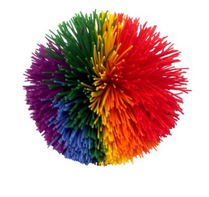 Go Bounce Sensory Large Soft Hairy Colourful String Ball | eBay