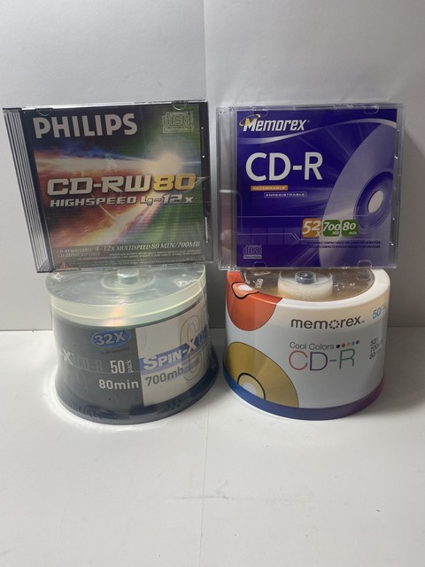 Memorex 50pk Cool Colors Cd-r 48x 700 MB 80 Minute Recordable Blank CDs ...