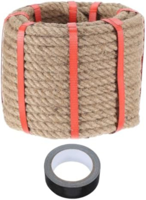 sourcing map Corda di iuta, 1,3 cm x 20 m, pesante, naturale, spessa ...