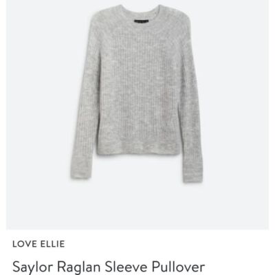 Love Ellie Saylor Raglan Sleeve Pullover | eBay