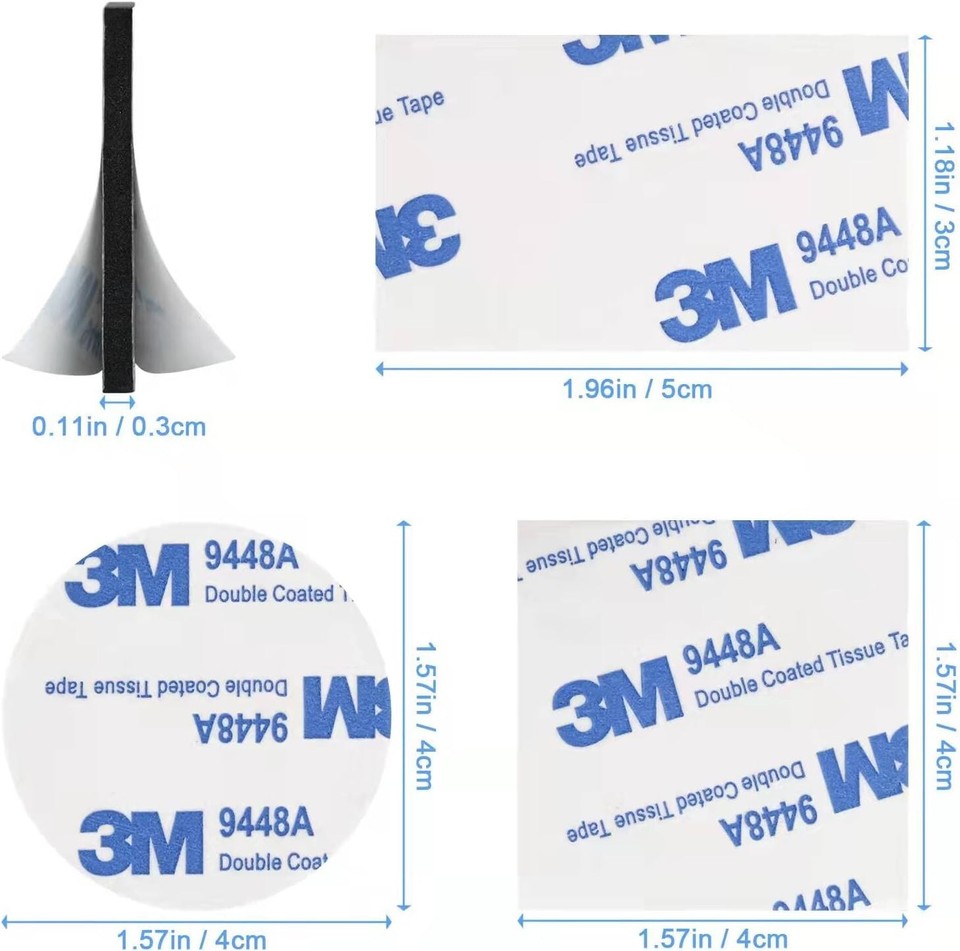 Double Sided Adhesive Pads, 60Pcs Foam Tape Pads with 3M Adhesive ...