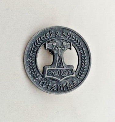 Mjölnir Hammer God Thor Collectors Hard Enamel Pin Badge 4cm | eBay