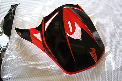 THOR FORCE MOTORCYCLE HELMET VISOR BLACK ORANGE | eBay