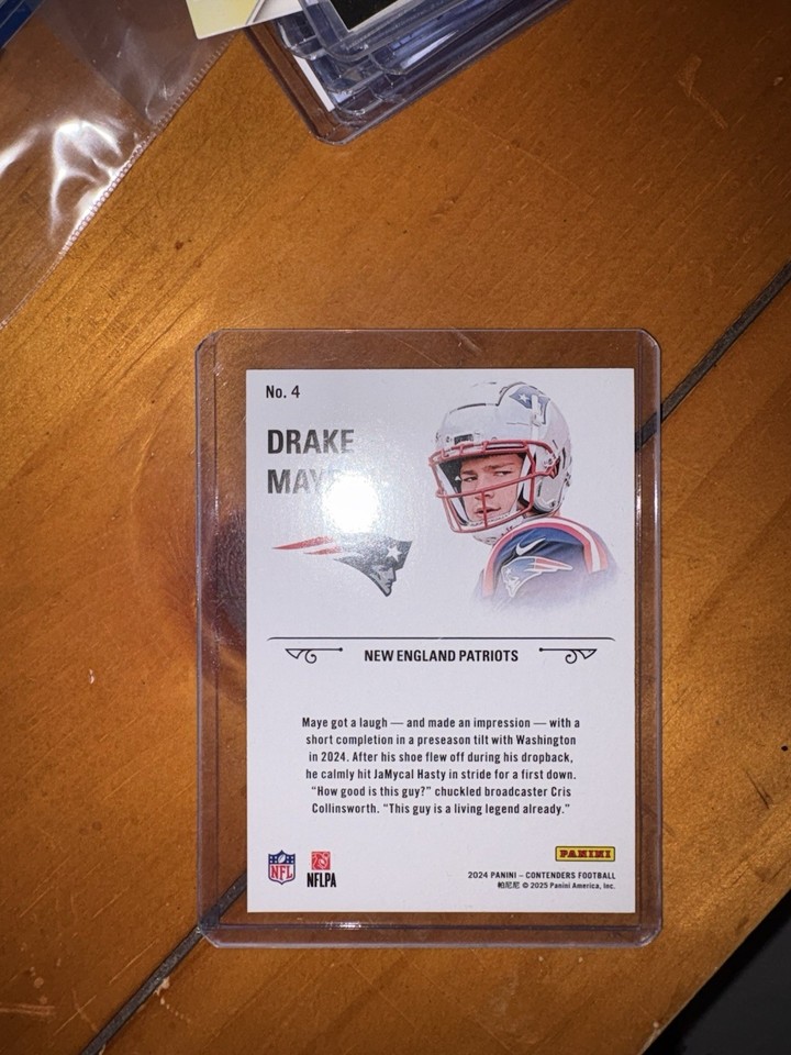 Drake Maye Rookie Stallions RC – 2024 Panini Contenders – New England ...