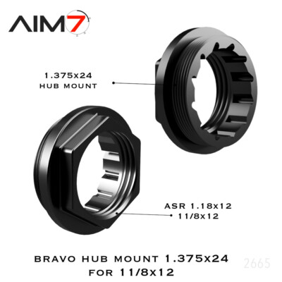 Aim7 AMOS 1.375-24 Bravo ASR 13/16 x 16 & 1.18 x 12 (HUB)Direct Mount ...