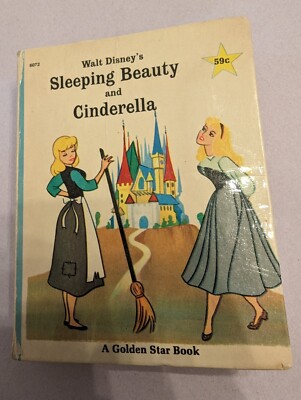 GOLDEN STAR LIBRARY BOOK DISNEY'S Sleeping Beauty & Cinderella Golden ...