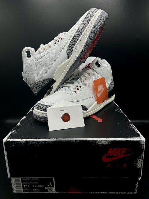 Size 13 - Jordan 3 Retro Low White Cement Reimagined (2023) for sale ...