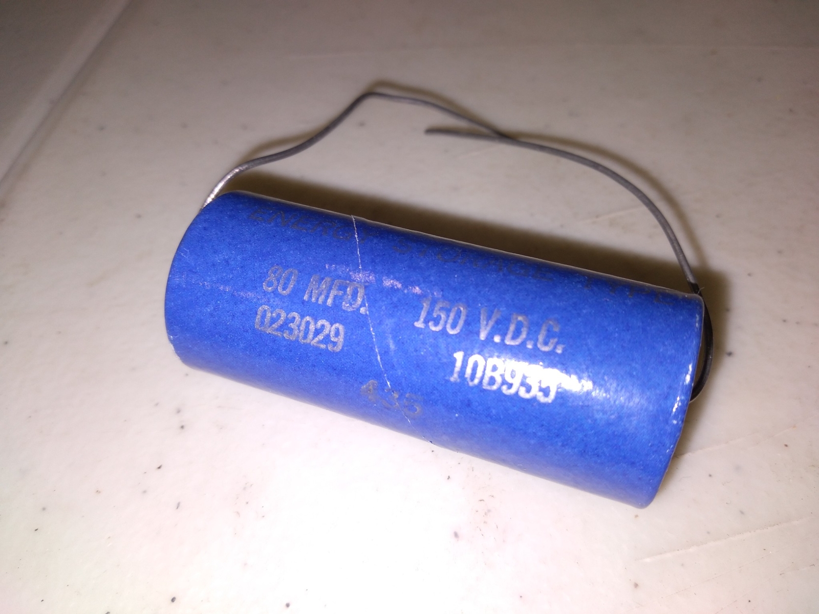 LONG LIFE 023029 150VDC 10B935 80MFD CAPACITOR INLINE .. AS IN PICTURE ...