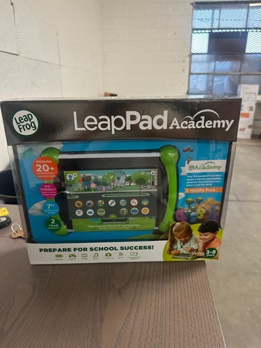 NEW. LeapFrog LeapPad Academy Kids’ Learning 7" Tablet, 16GB, Green ...