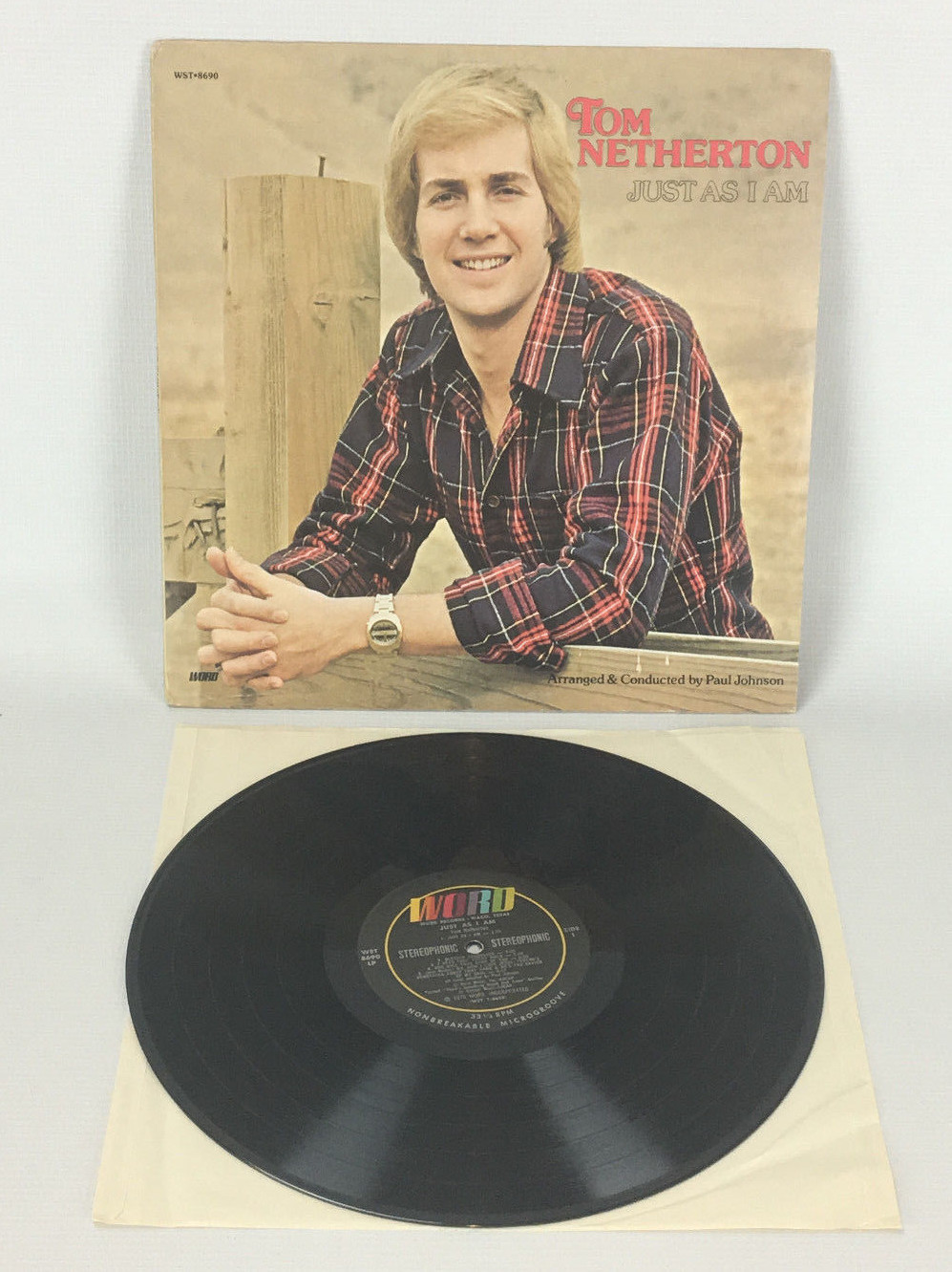 Tom Netherton Just As I Am LP Record 1976 Word Records WST-8690 | eBay