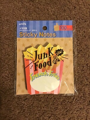 New Die Cut French Fries Junk Food Post It Sticky Notes 100 Sheets Memo ...