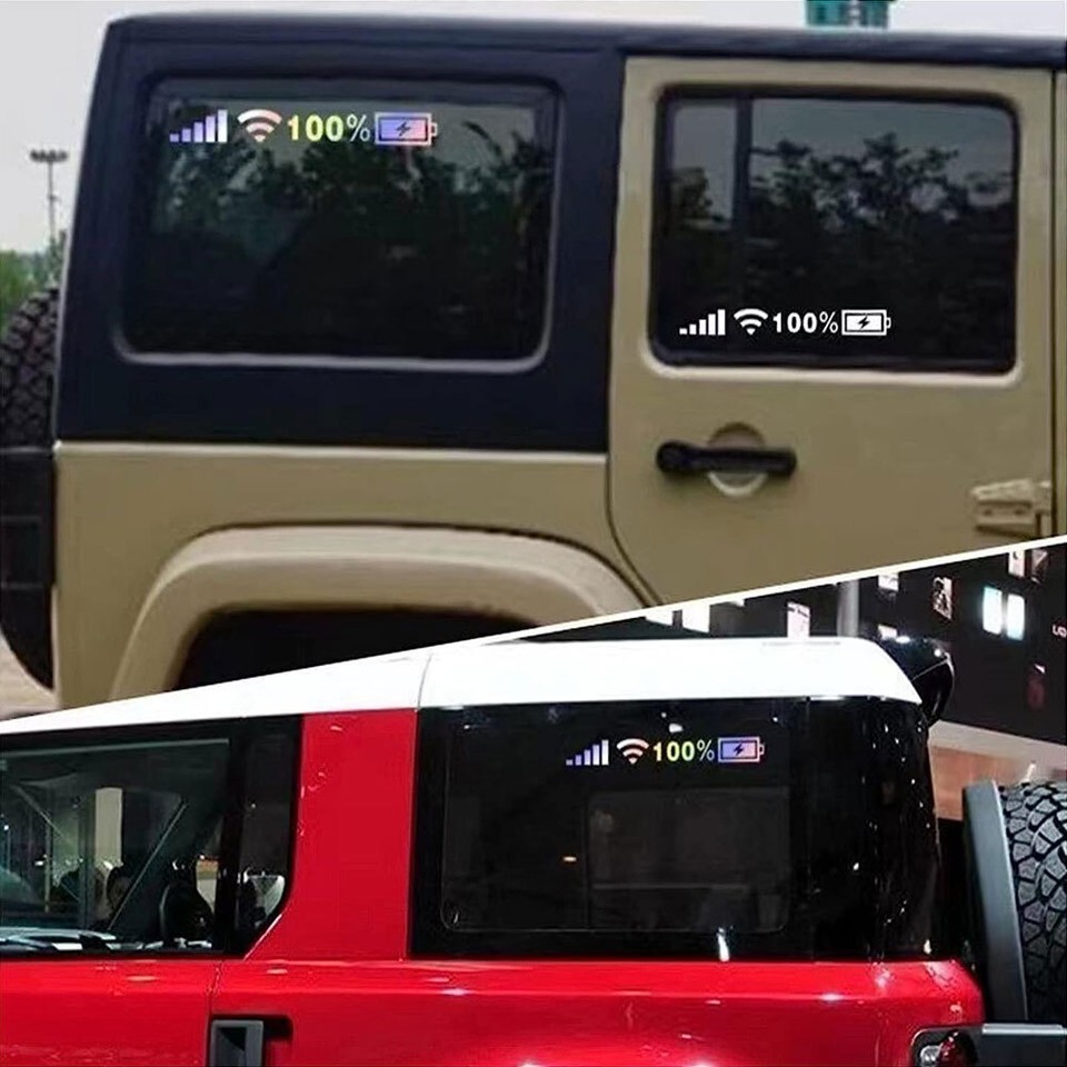 Car Windshield Stickers Decoration Signal WIFI Power Mobile Phone Logo ...