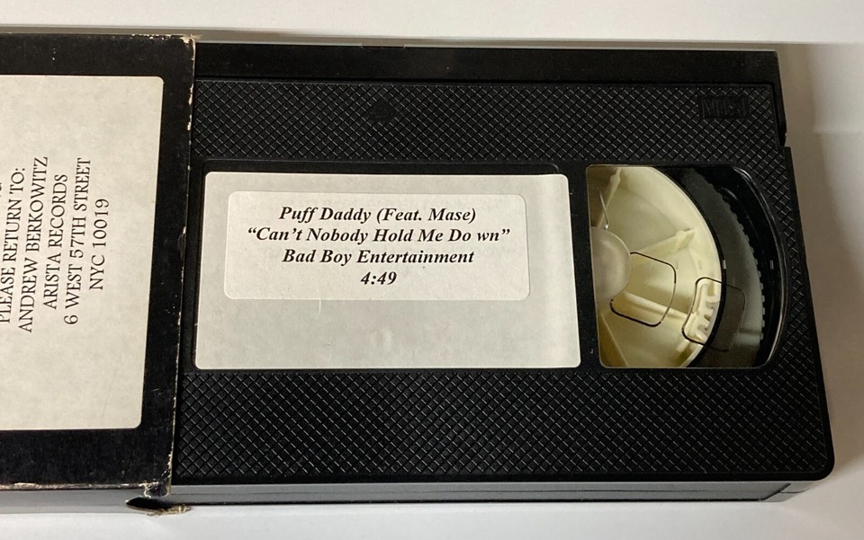 PUFF DADDY (ft MASE) "Can't Nobody Hold Me Down" RARE PROMO ONLY VHS ...