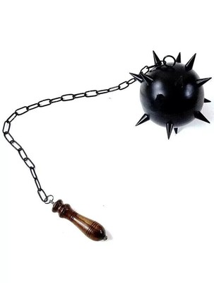 Handmade Medieval Warrior Spiked Solid Metal Might Mace Ball Flail ...