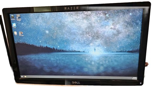 Dell ST2010b 24in Razer LCD Full HD Monitor White HDMI VGA Power Chord ...