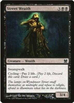 MTG Street Wraith Modern Masters (MMA) 99/229 Regular Common Creature ...