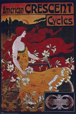 BICYCLE VINTAGE AD POSTER Crescent RARE HOT NEW | eBay