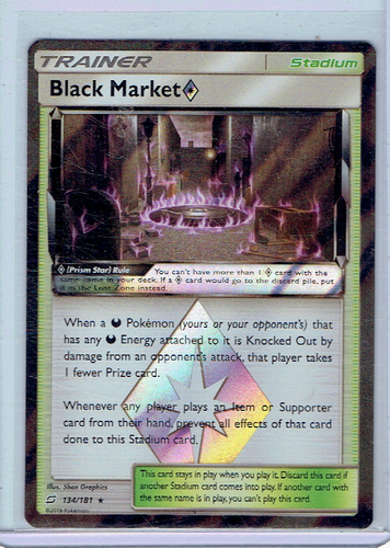 BLACK MARKET Pokemon ULTRA RARE HOLO 134/181 SM TEAM UP | eBay