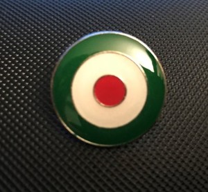 ITALIAN ITALY MOD TARGET ROUNDEL SCOOTER ENAMEL PIN BADGE GIFT -(PB20 ...