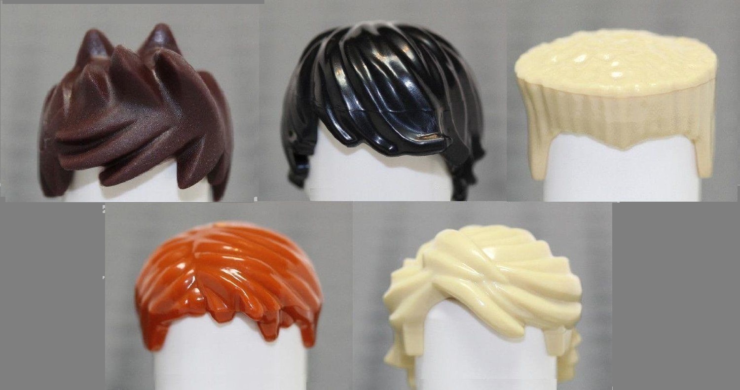 ☀NEW LEGO 5 NINJAGO Minifigure HAIR COLE, JAY, KAI, LLOYD, ZANE Ninja ...