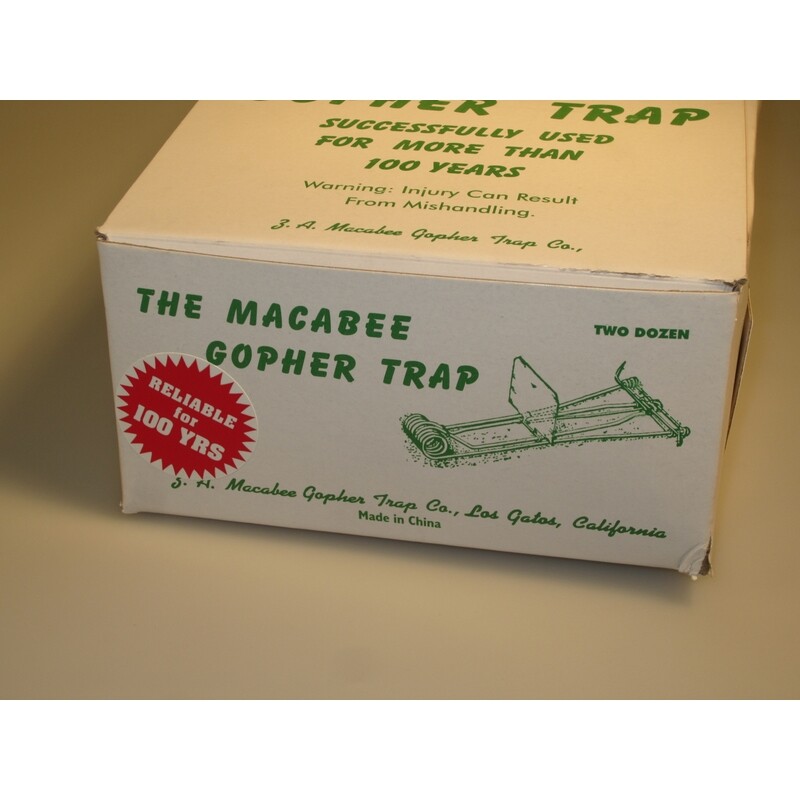 Macabee MGT Spring Loaded Green Wire Gopher Tunnel Traps (Pack of 24 ...