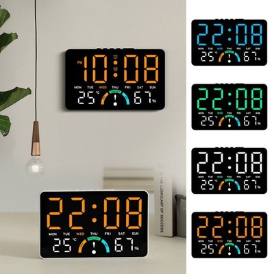 Wall-mounted Digital LED Clocks Display Table Clock for Bedroom | eBay UK