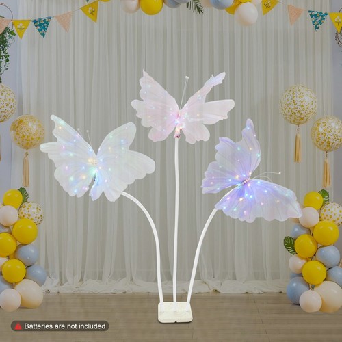 Large LED Butterfly Light with Standing Base, Giant Butterfly ...