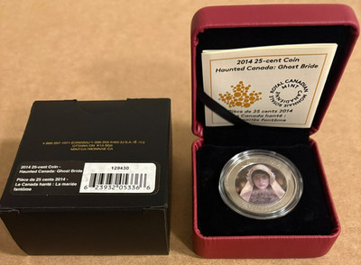 2014 Canada 25-cent Coin - Haunted Canada: Ghost Bride - COA RCM/MRC | eBay